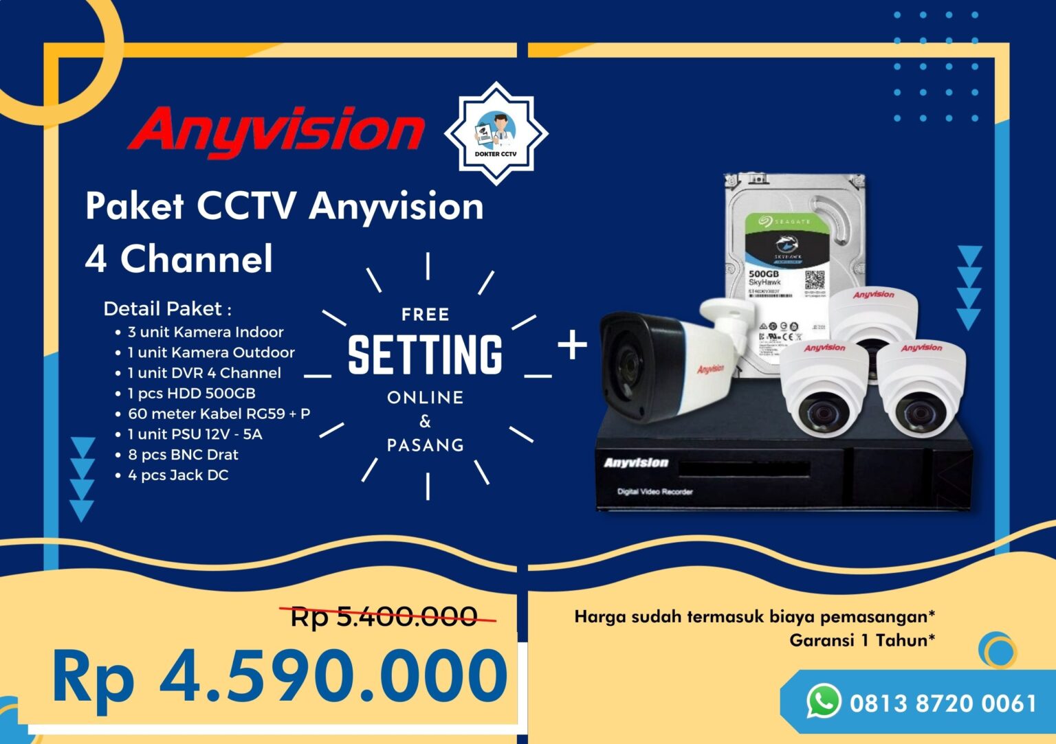 Paket CCTV Murah | Harga Paket CCTV | Harga Pasang CCTV