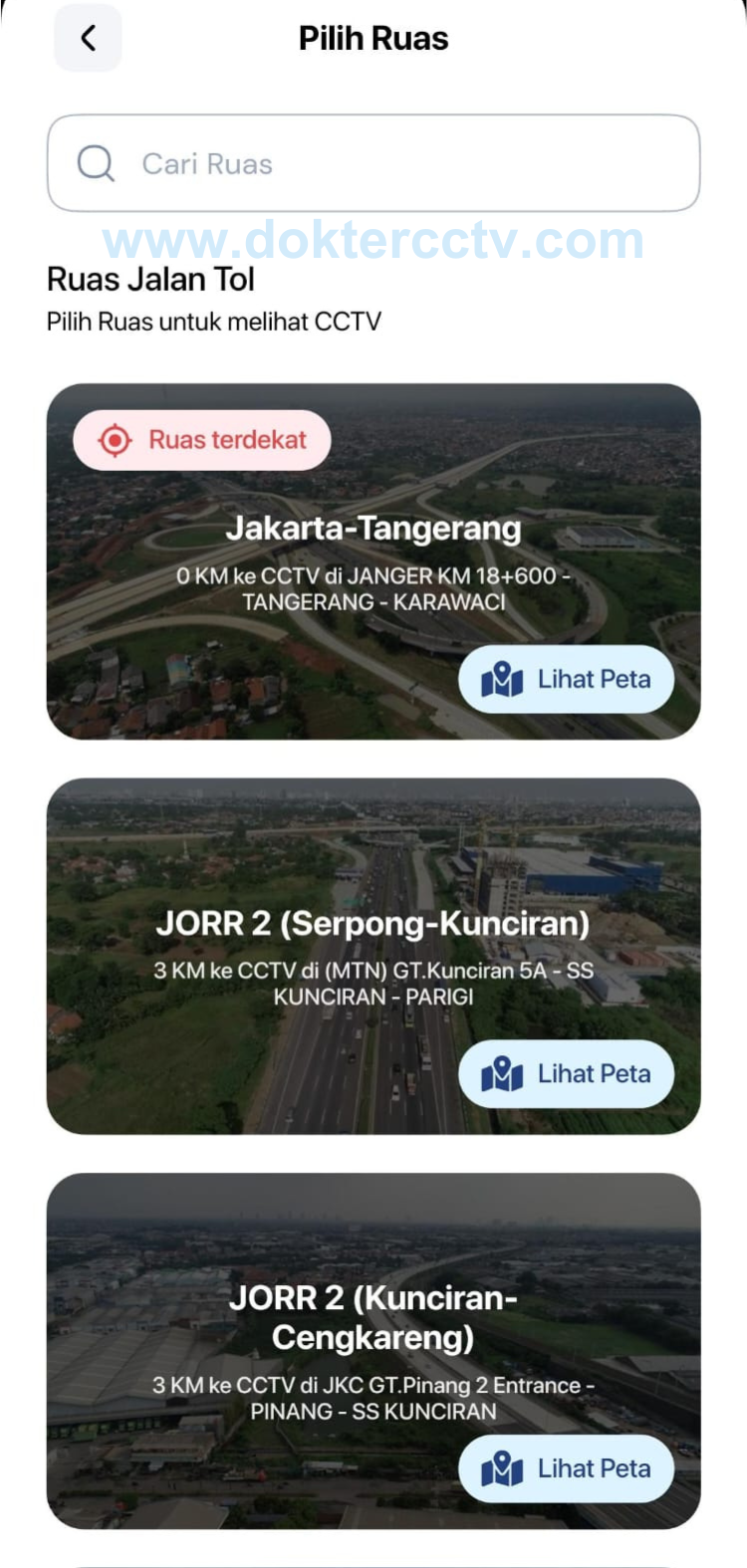 Panduan Melihat CCTV Tol dengan Aplikasi Travoy - DOKTER CCTV
